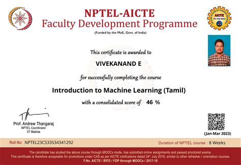 Faculty Er E Vivekanand Aalim Muhammed Salegh College Of Engineering