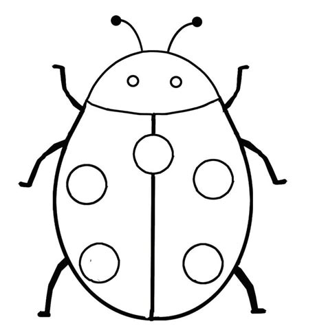 Ladybug Outline Related Keywords Clip Art 2 Wikiclipart