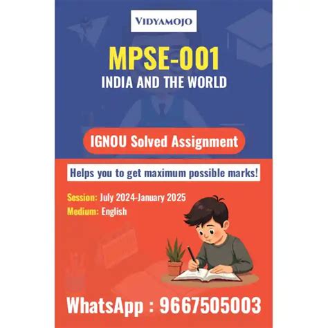 IGNOU MPSE 001 Solved Assignment 2024 25 English Medium PDF