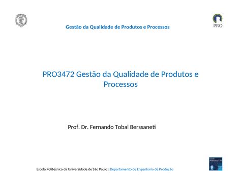 Aula De Controle Da Qualidade 2 Docsity