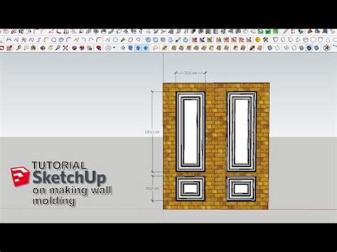 Cara Membuat Moulding Dinding Tutorial Sketchup Tutorial Wall Molding Wall