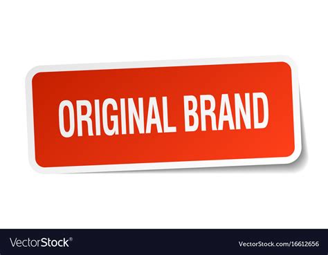 Original brand Royalty Free Vector Image - VectorStock