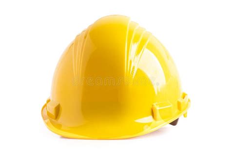 Safety First Hard Helmet Hat Isolated On White Background With Clipping