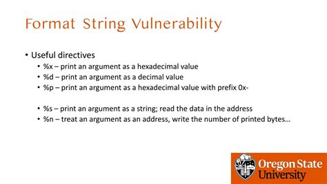 PPT - Format String Vulnerability PowerPoint Presentation, free ...