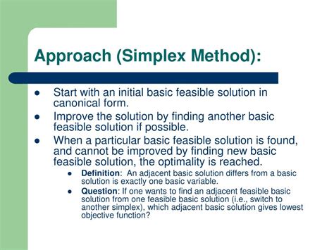 ppt chapter 4 simplex method for linear programming powerpoint