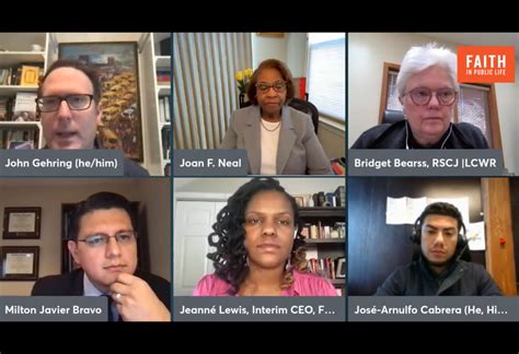 Catholics Have A Duty To Combat Voter Suppression Webinar Participants