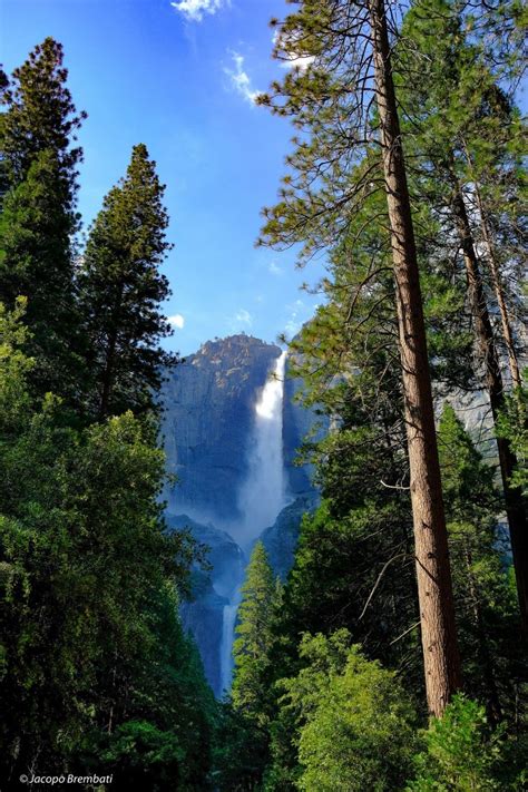 Yose Falls In Yose National Park California