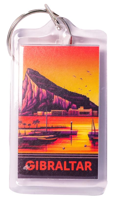 Keychain Plastic Sunset