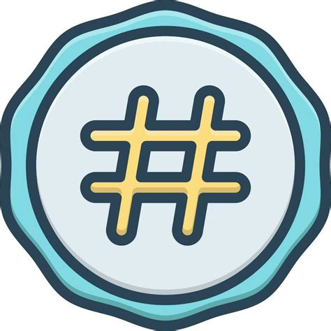 Color Icon For Hash 30721215 Vector Art At Vecteezy