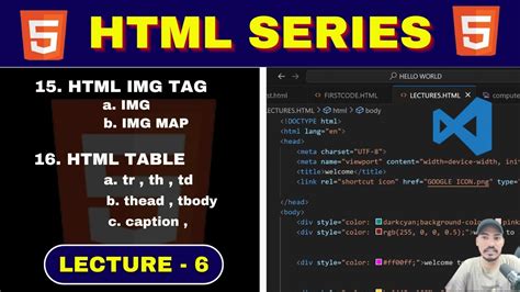 HTML TUTORIAL FOR BEGINNERS | HTML IMG TAG , HTML TABLE TAG | - YouTube