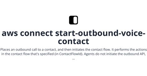 Aws Connect Start Outbound Voice Contact Fig