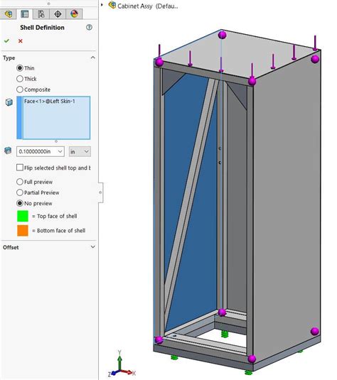 Determining If A Face Is A Shell Element In SOLIDWORKS Simulation