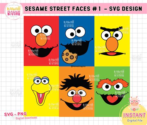 Large Printable Sesame Street Faces Sesame Street Big Bird Closeup