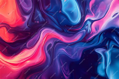 Dynamic Abstract Flow Vibrant Surrealism In Motion Premium Ai Generated Image