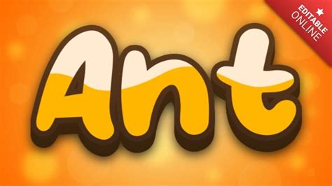 Ant Text Effect Generator