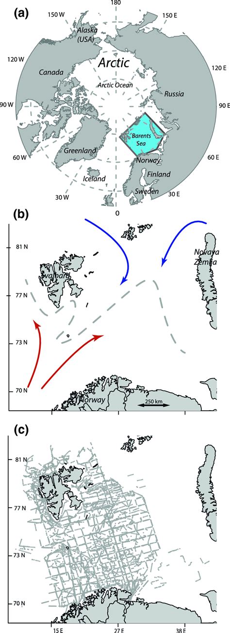 A Localization Of The Barents Sea In The Arctic Area B Main Features
