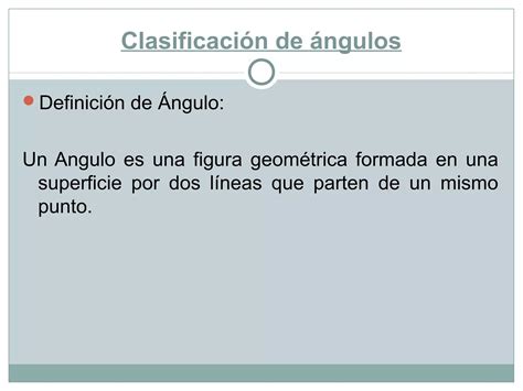 Clasificación de ángulos y triángulos según sus ángulos power PPT