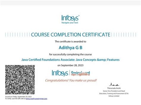 adithya g b on linkedin successfully completed the course on java