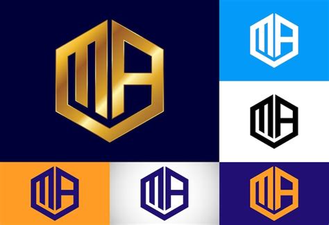 Premium Vector Initial Letter M A Logo Design Vector Graphic Alphabet