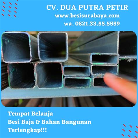 Jual Pipa Besi Pipa Kotak Pipa Holo Pipa Hollow Galvanis 13x33 Tebal 0