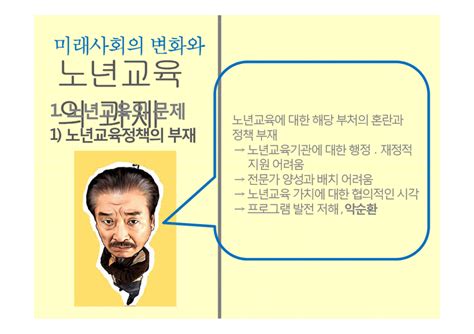 노년교육의 과제 사회과학