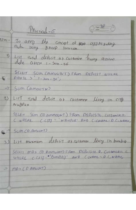 Dbms 678 Lab Manual Of Dbms Page 38 G Date To Apply The Concept