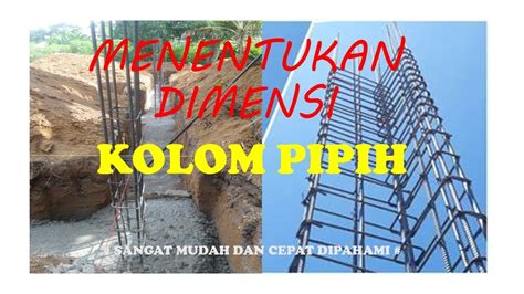 Menentukan Dimensi Kolom Pipih Sangat Sederhana Youtube