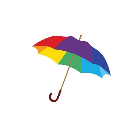 Vector Illutration Paraguas Arco Iris Color 24638026 Vector En Vecteezy