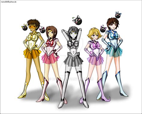 New Sailor Scouts By Rosvo On Deviantart