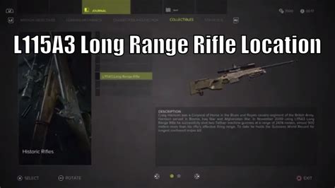 Sniper Ghost Warrior 3 L115a3 Long Range Rifle Location Historic