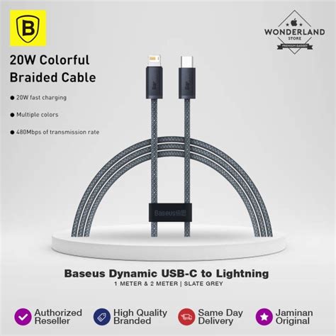 Jual Baseus Dynamic Series Kabel Data C To Lightning W Fast Charging Shopee Indonesia