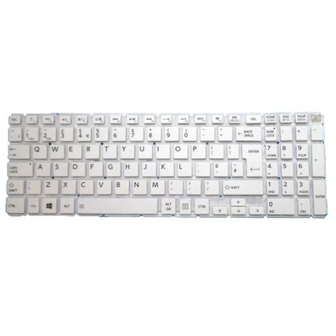 Laptop Keyboard For Toshiba Satellite S50 B United Kingdom Uk White