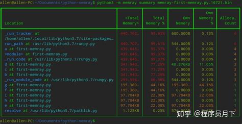 性能测试，python 内存分析工具 Memray 知乎