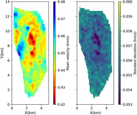 The Mean Left And Standard Deviation Map Right Obtained For Grane