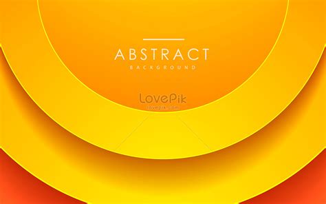 오렌지 추상 3d 원형 Papercut 레이어 배너 배경 이미지 Hd 포스터 그라데이션 기치 배경 사진 무료 다운로드