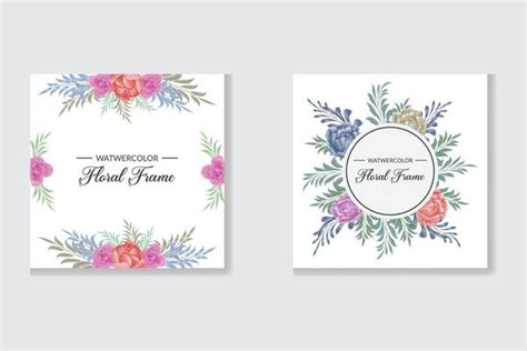 Square Floral Frame Vector Art Icons And Graphics For Free Download