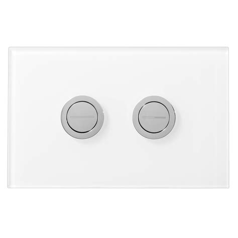 Seima 200 Series Flush Button White Glass Cook And Bathe