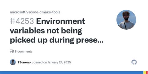 Environment Variables Not Being Picked Up During Preset Configuration