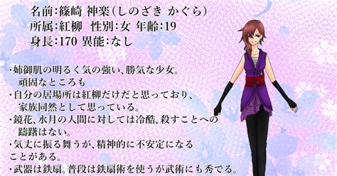 狂歌乱舞】 【狂歌乱舞】篠崎 神楽【紅柳】 外ッ川 渡のイラスト Pixiv
