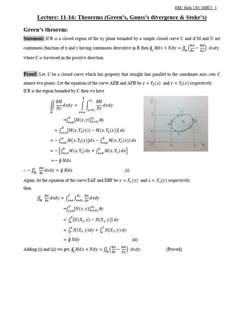 Lecture 11 16 Math Pdf Multivariable Calculus Mathematical Analysis