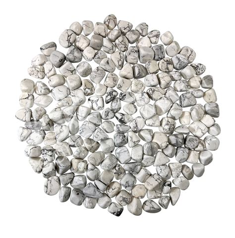 White Howlite Tumbled Stones New Jersey Oceanic Linkways