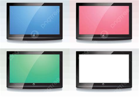 Set Of Lcd Screens Electronic Symbol Metal Vector Electronic Symbol
