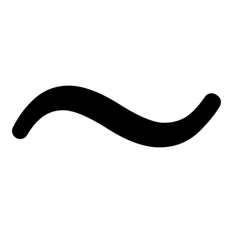 Tilde Symbol Wavy Line Character Meaning Approximately 58071690 Vector Art At Vecteezy