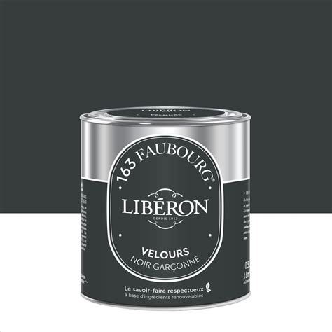 Peinture Mur Boiserie Noir Garçonne Velours LibÉron 163 Faubourg 05l
