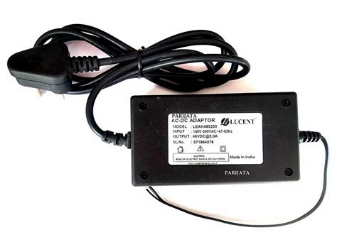 Black ABS Plastic AC DC Adapter For Electronic Instruments V At Rs Piece In Nagpur