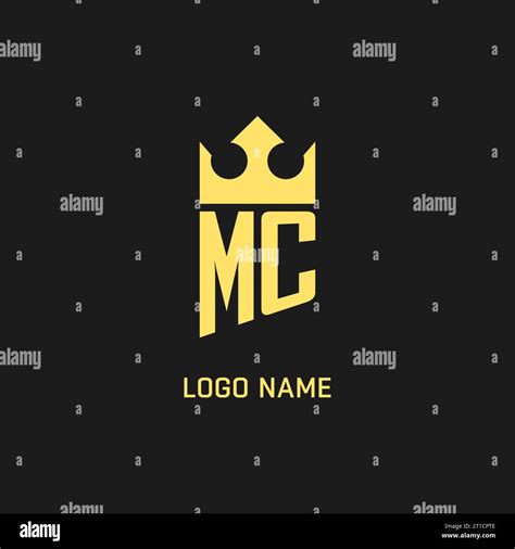 Monogram Mc Logo Shield Crown Shape Elegant And Luxury Initial Logo