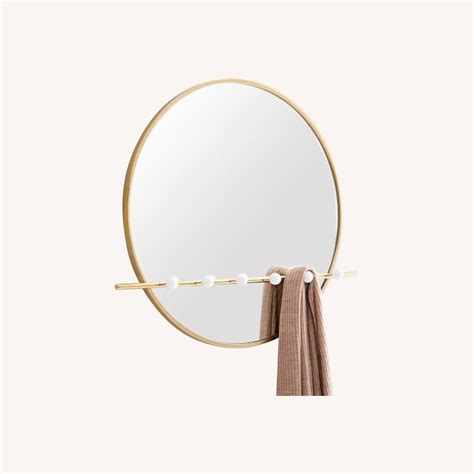 West Elm Moon Hook Wall Mirror Aptdeco