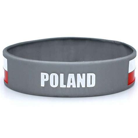 BRANSOLETKA OPASKA SILIKONOWA POLAND POLSKA FLAGA Allegro Pl