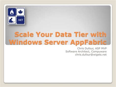 Scale Your Data Tier With Windows Server App Fabric Ppt