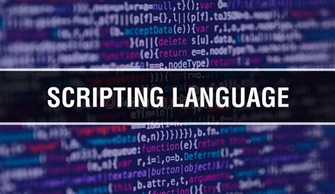 Scripting Language With Abstract Technology Binary Code Backgrounddigital Binary Data And